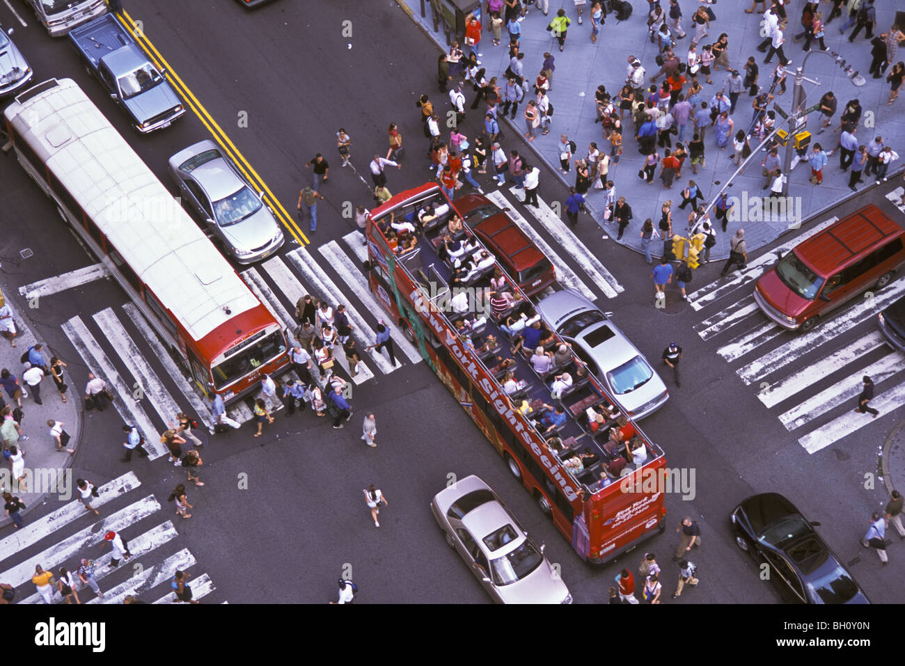 Busy Intersection, NYC Stock Photo - Alamy