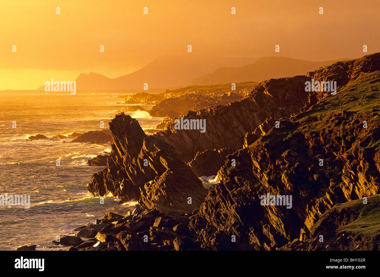 Europe, Great Britain, Ireland, Co. Mayo, Achill Island, coastal ...