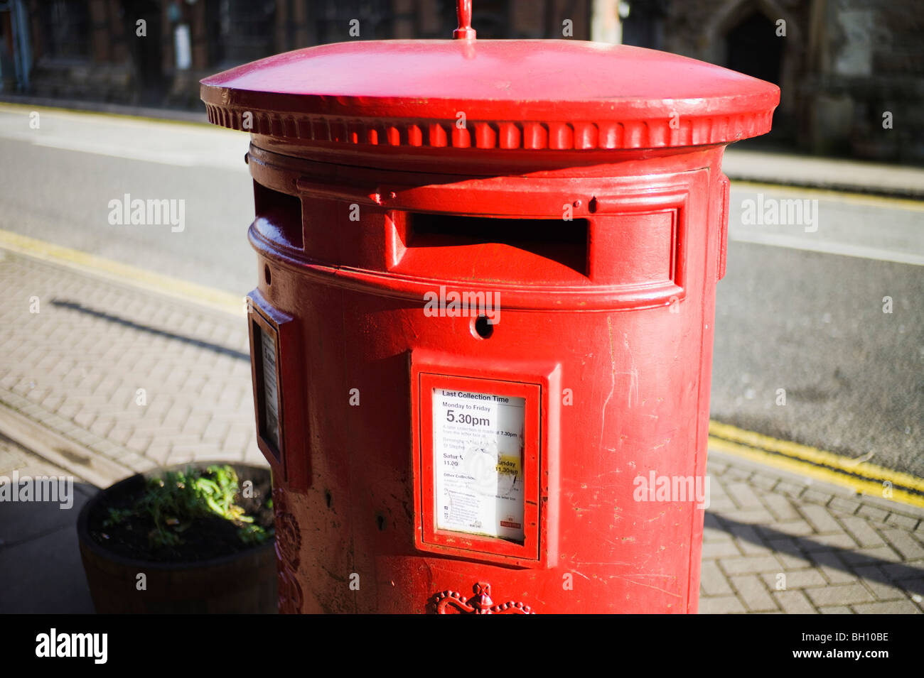 postbox in wall outside house in village Stock Photo - Alamy