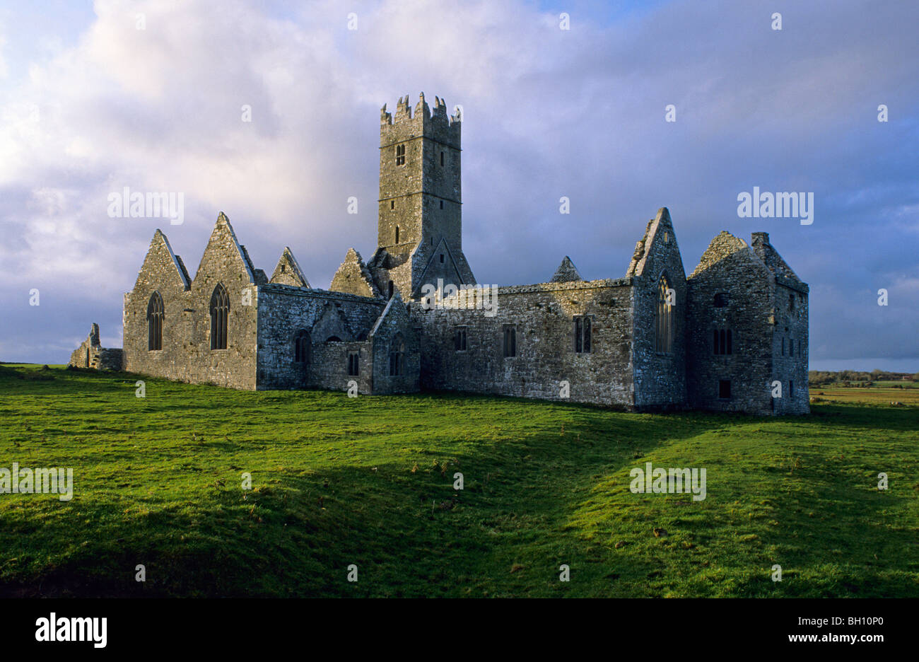 Ruins of Ross Abbey near Headford, Connemara, County Galway, Ireland ...