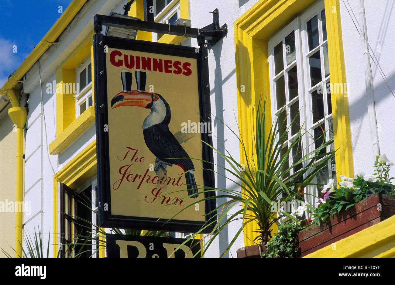 View at the sign of the Pub The Jerpoint Inn at Thomastown, County ...