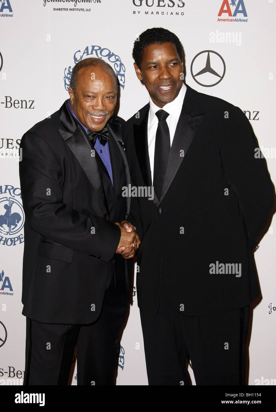QUINCY JONES DENZEL WASHINGTO MUSIC PRODUCER & ACTOR BEVERLY HILLS CA ...