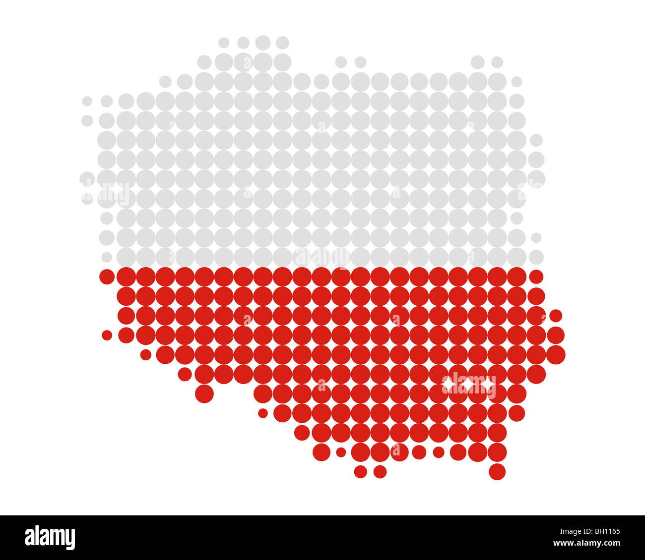 Map and flag of Poland Stock Photo - Alamy