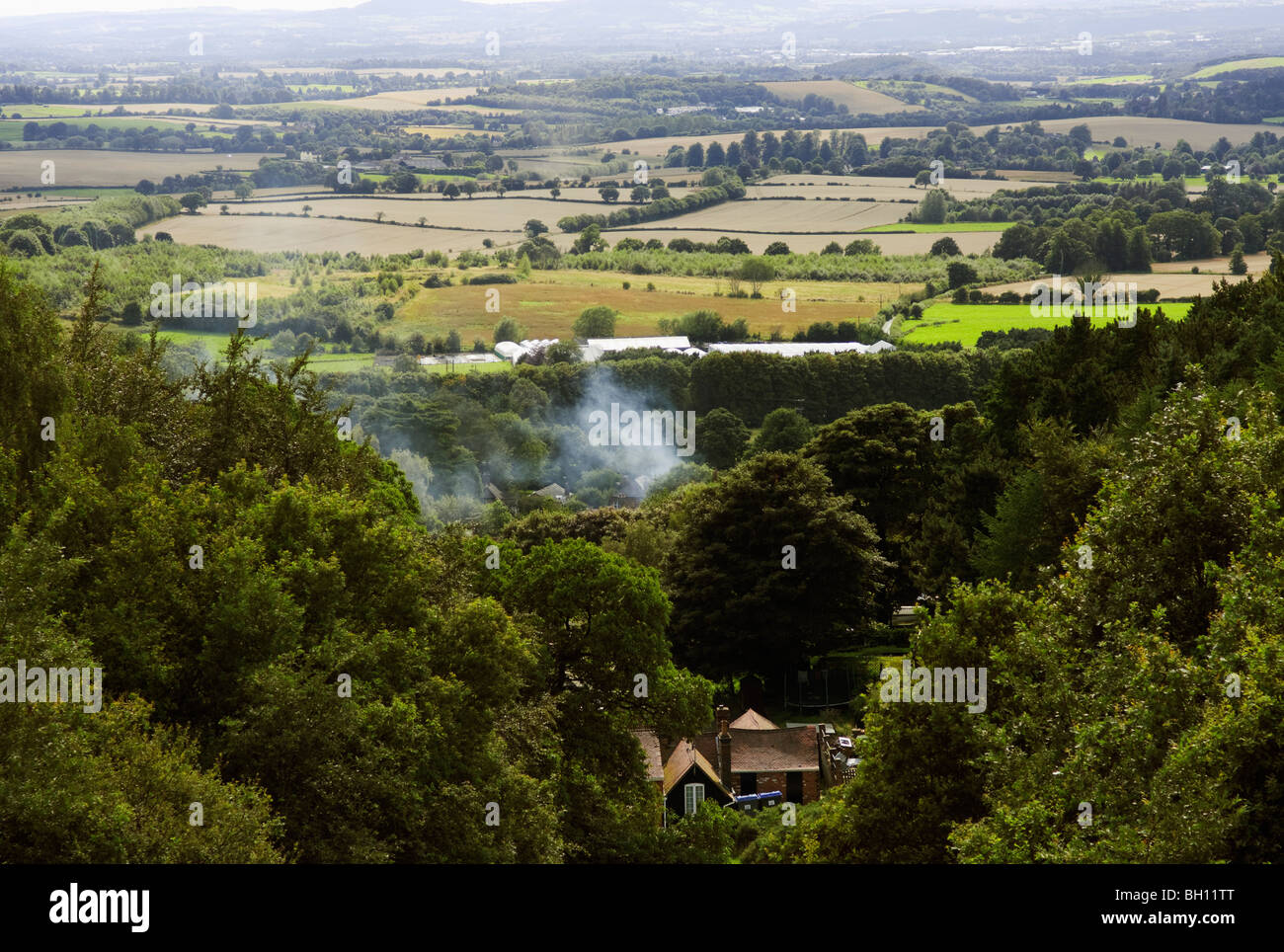 the view from the clent hills worcestershire, the midlands england, the ...