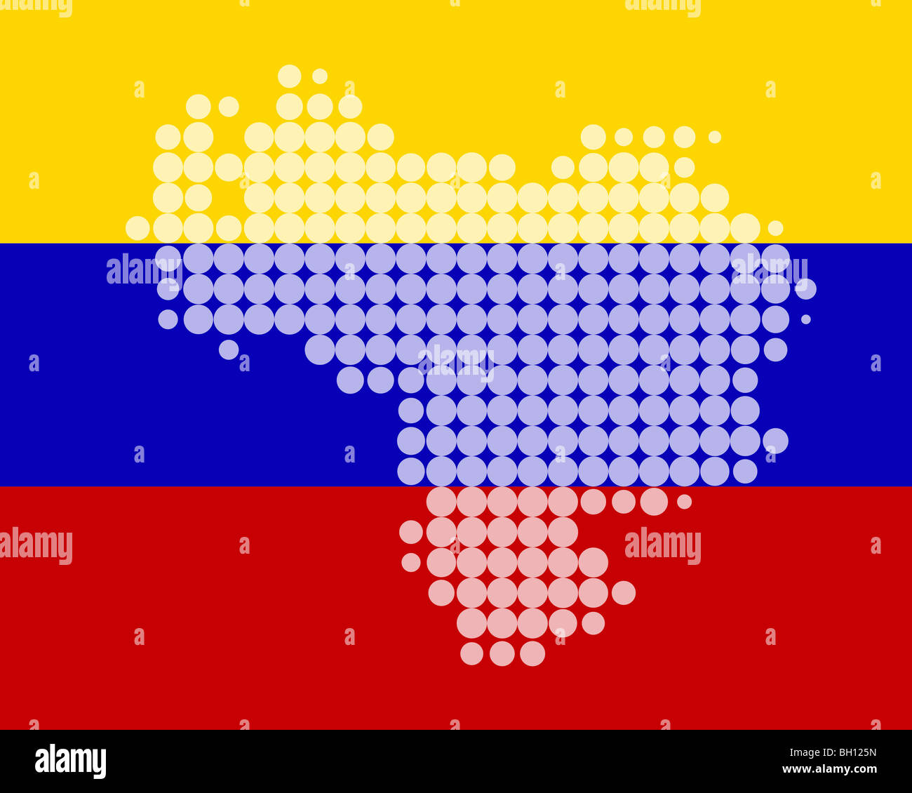 Map and flag of Venezuela Stock Photo - Alamy