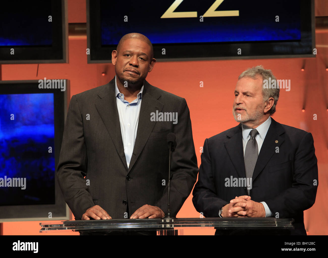 FOREST WHITAKER SID GANIS ACTOR & AMPAS PRESIDENT BEVERLY HILLS LOS ...