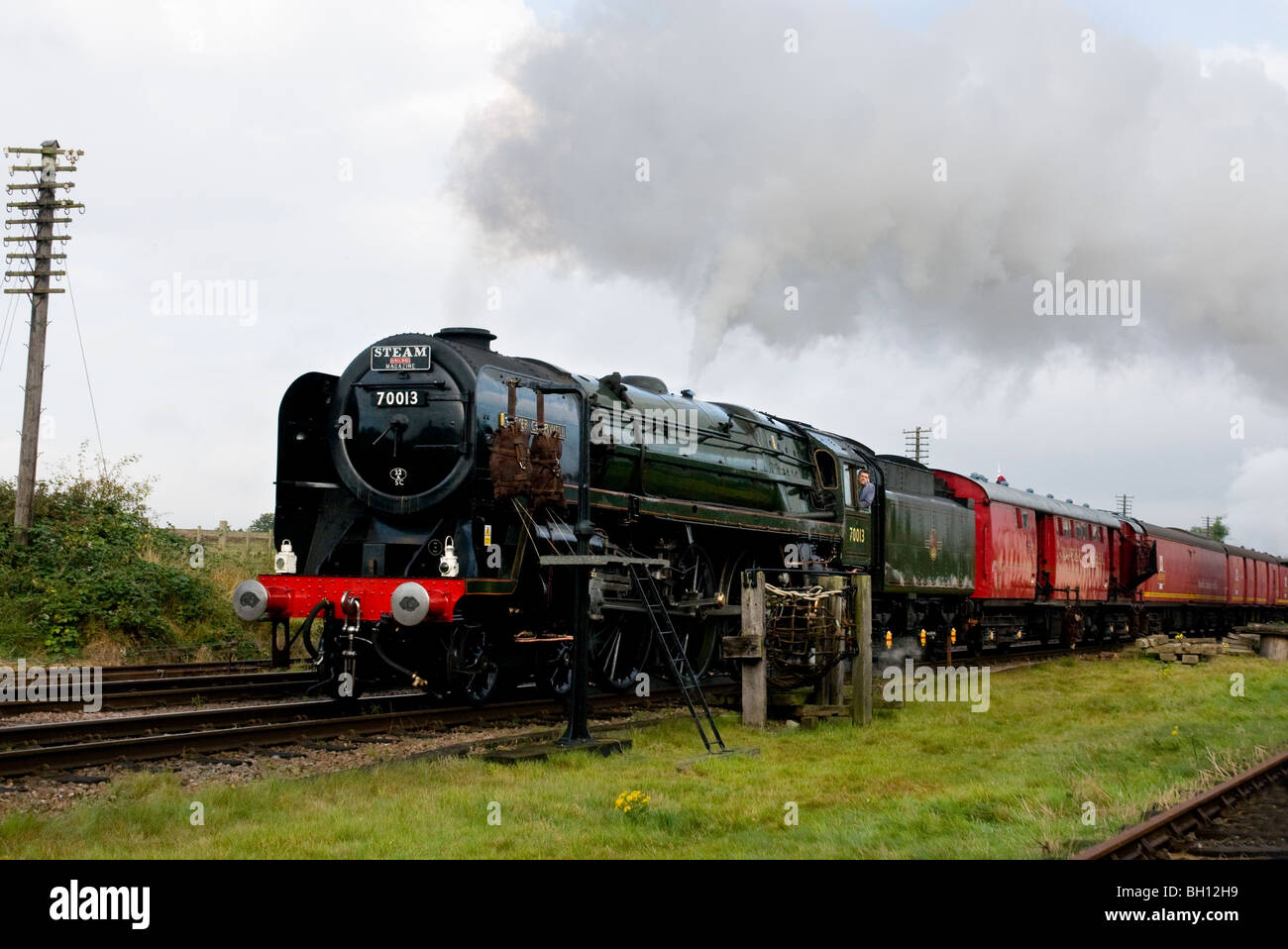 Oliver cromwell 70013 steam locomotive hi-res stock photography and ...