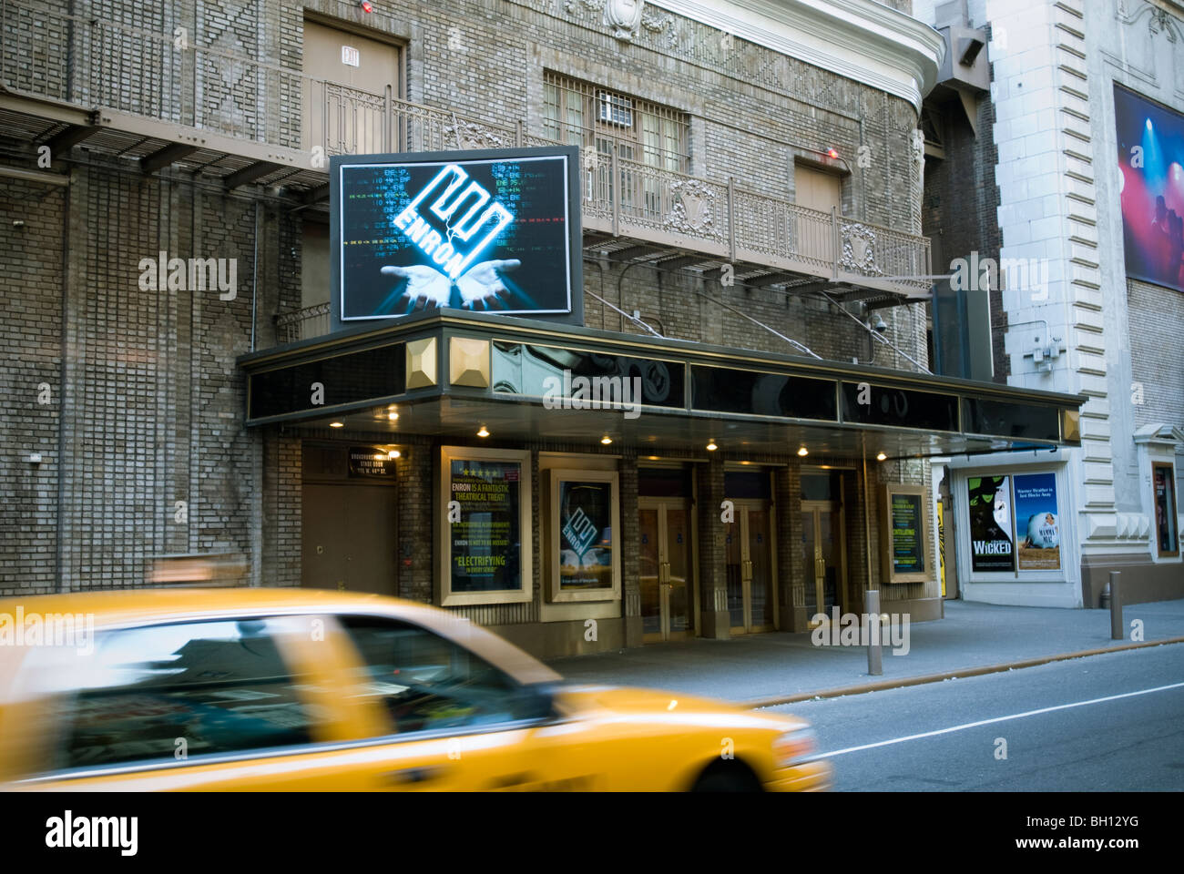 The empty Broadhurst Theatre, the play Enron will begin previews in ...