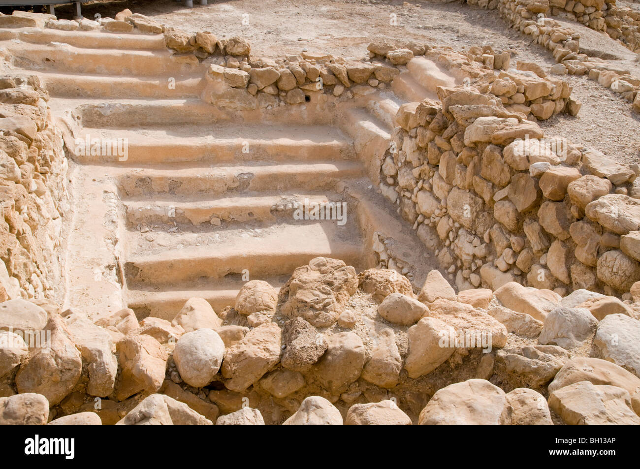 Israel, Dead Sea, Qumran A ritual bath, Mikvah Stock Photo - Alamy