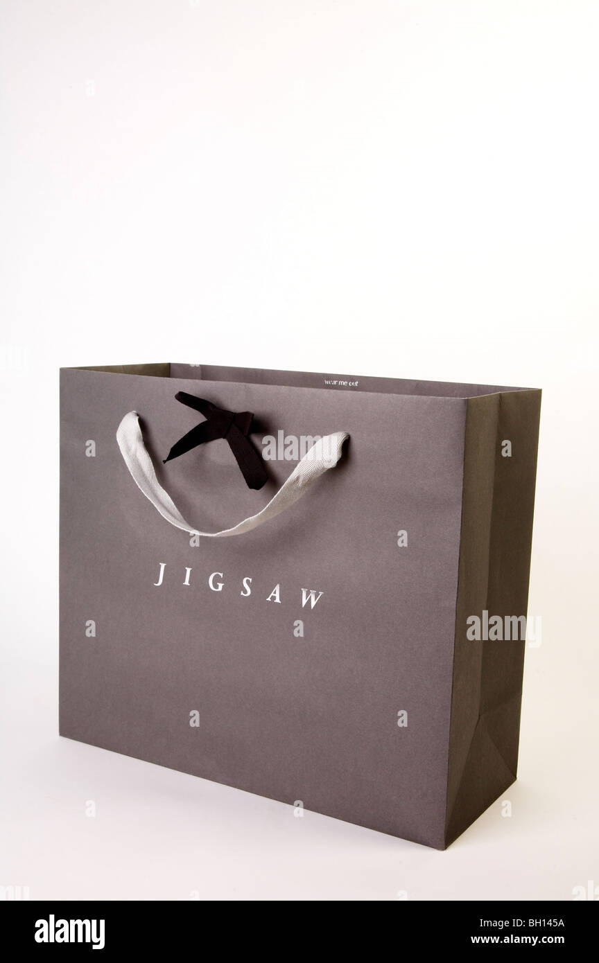 Jigsaw shopping bag Stock Photo - Alamy