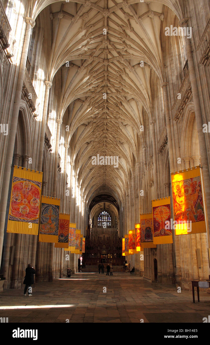 Winchester cathedral interior hi-res stock photography and images - Alamy