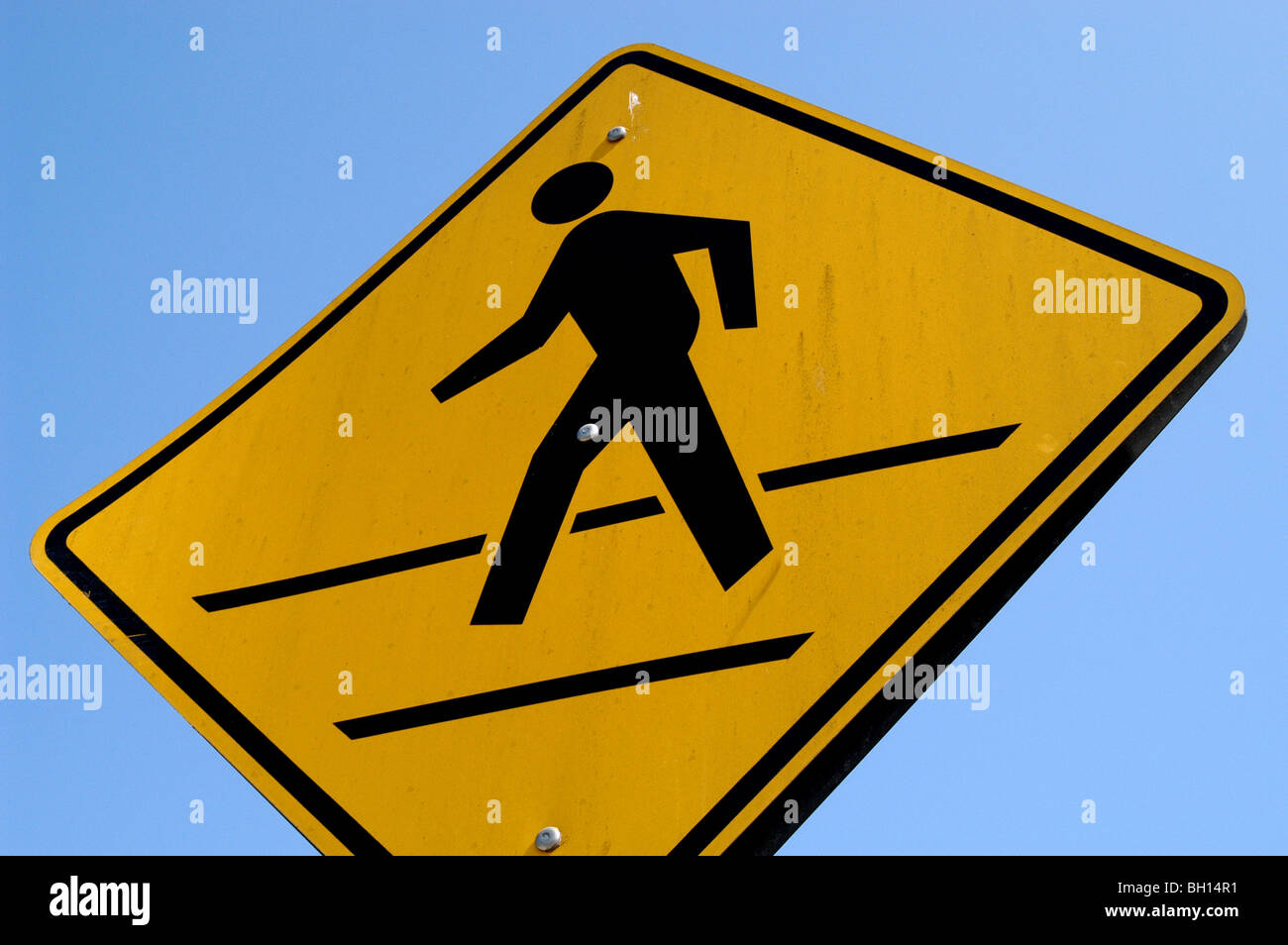 USA, California, Toluca Lake, Pedestrian Crossing Sign Stock Photo - Alamy