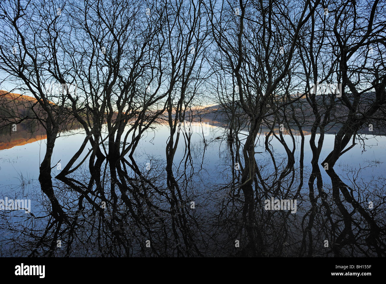 Silhouetted landscape near the water hi-res stock photography and ...