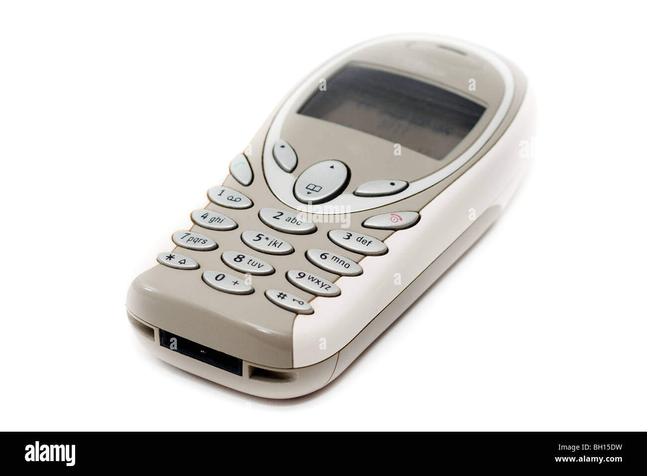 Gray mobile phone isolated on white Stock Photo - Alamy