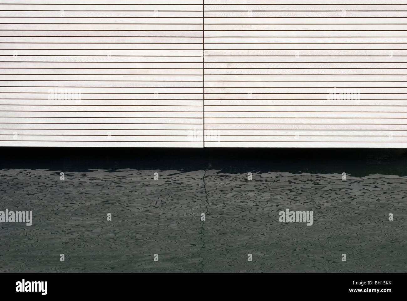 wooden planks construction on the water Stock Photo - Alamy