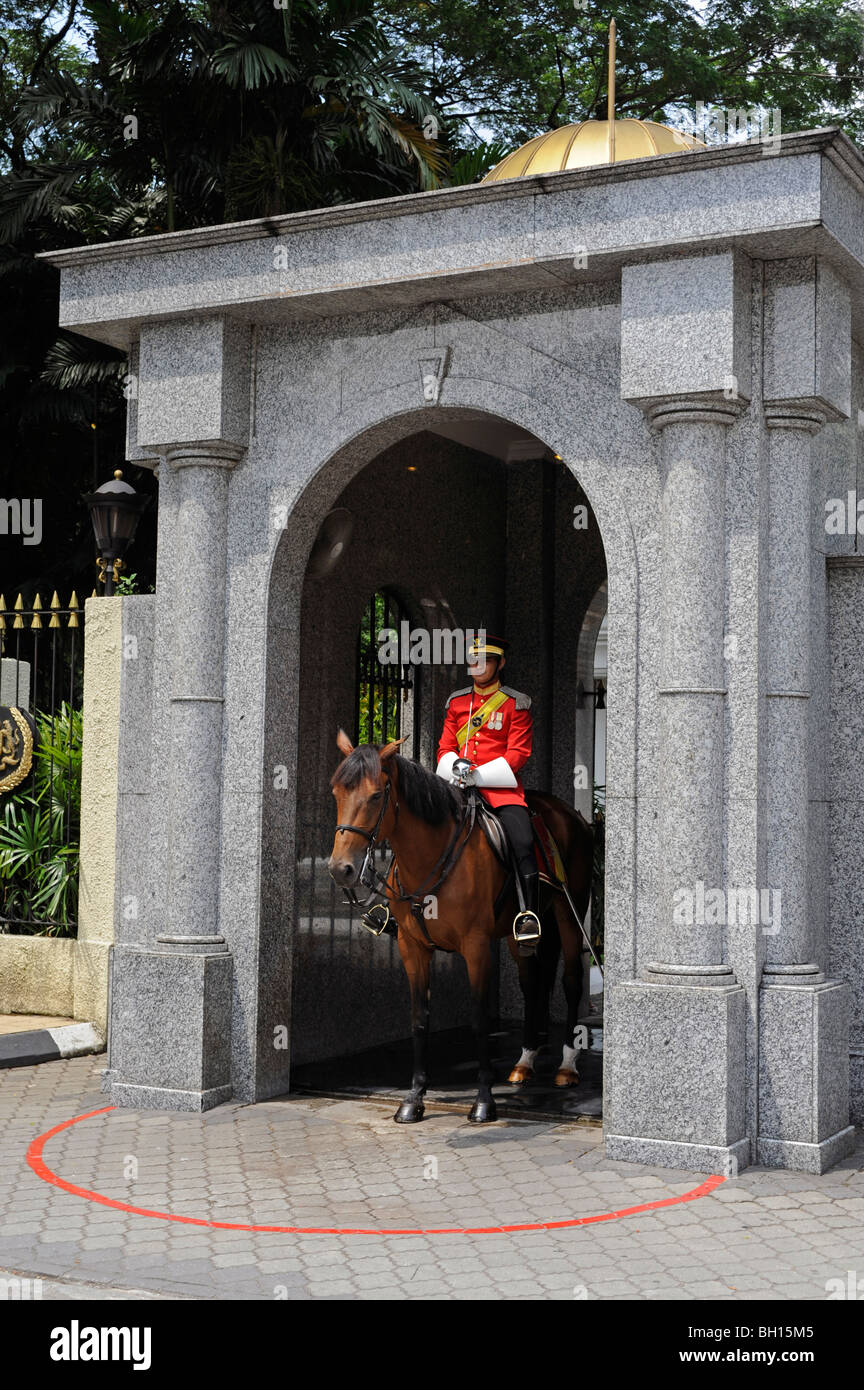 Royal mounted guard at the National Palace, Istana Negara,Kuala Lumpur ...