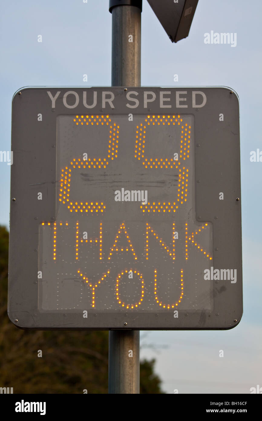 Speed display sign hi-res stock photography and images - Alamy