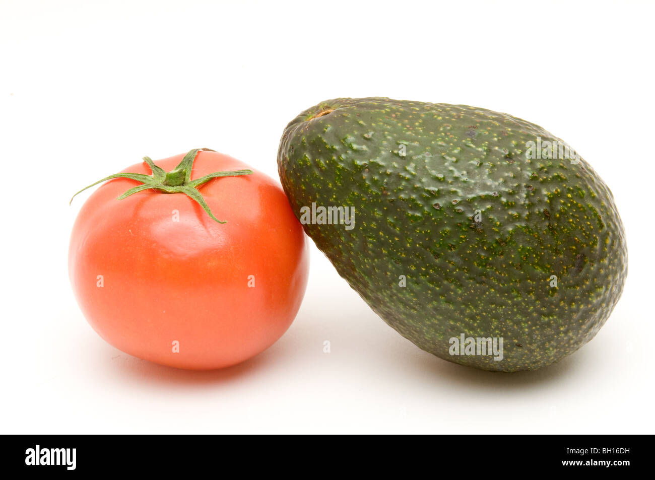 Tomato and Avocado isolation Stock Photo - Alamy