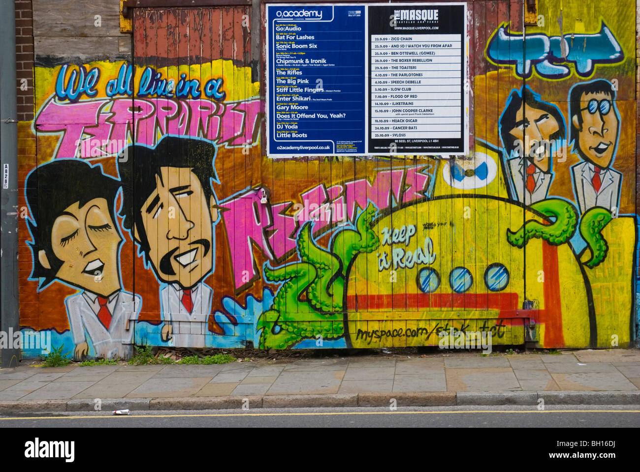 Beatles inspired murals the Ropewalks district central Liverpool ...