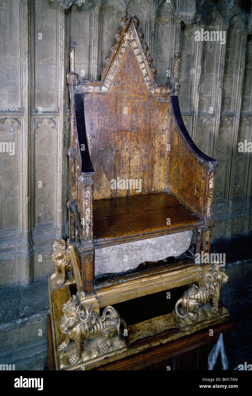 Coronation Throne made for Edward I to contain the Stone of Scone ...