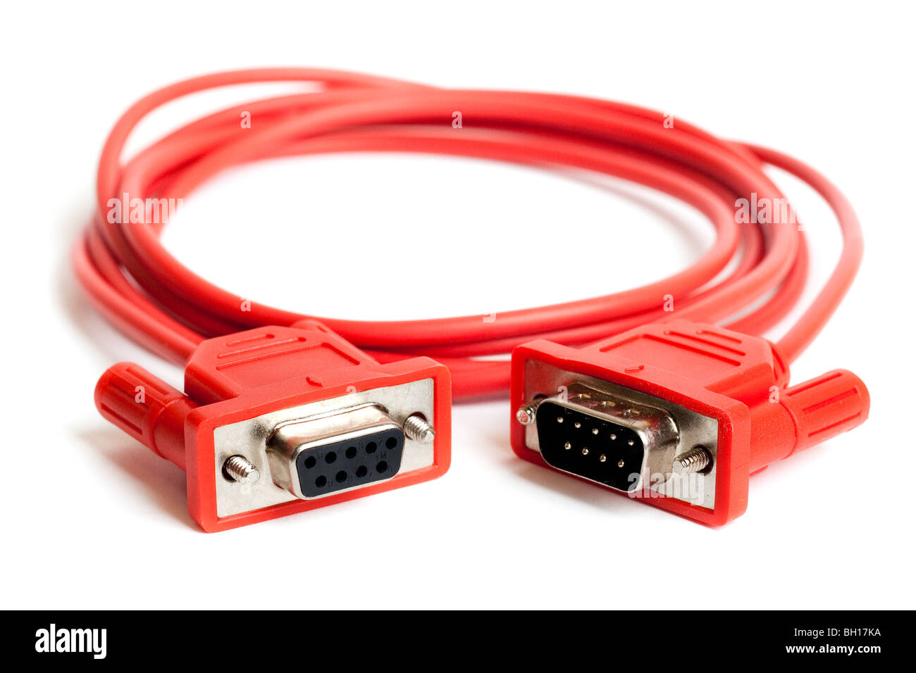 COM cable isolated on white Stock Photo - Alamy