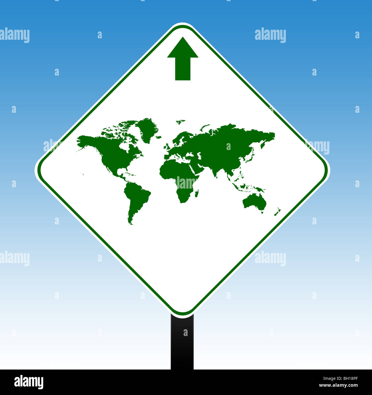 Colourful continents world map hi-res stock photography and images - Alamy