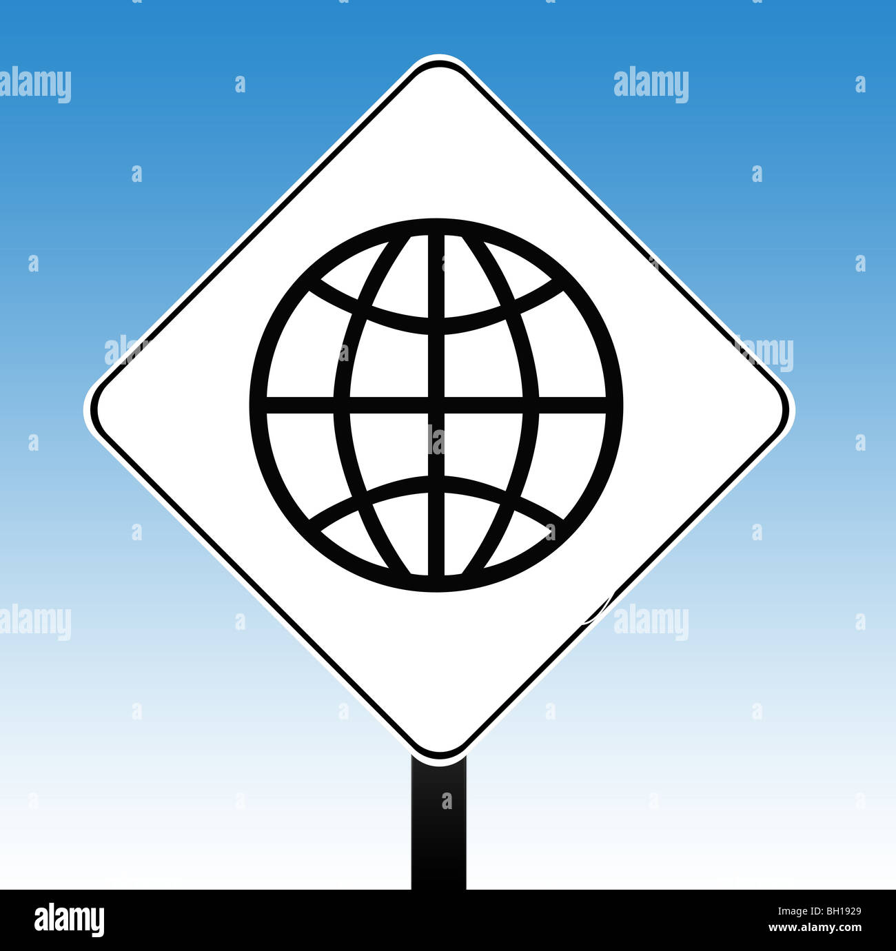 World, Wide Web road sign with a blue sky background Stock Photo - Alamy