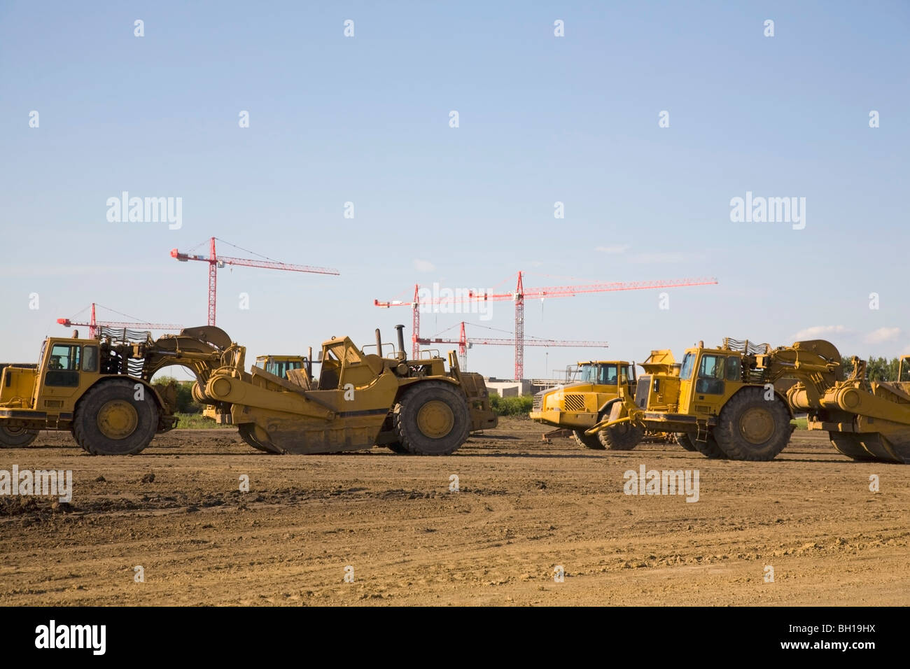 Heavy road construction equipment Stock Photo - Alamy