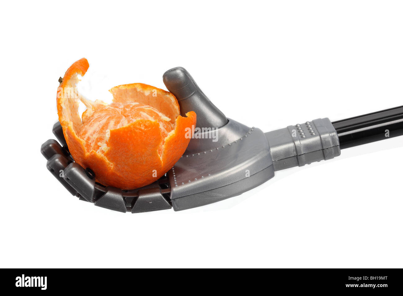 Mandarin Robot grab food hand arm fingers finger hold holding delicate ...