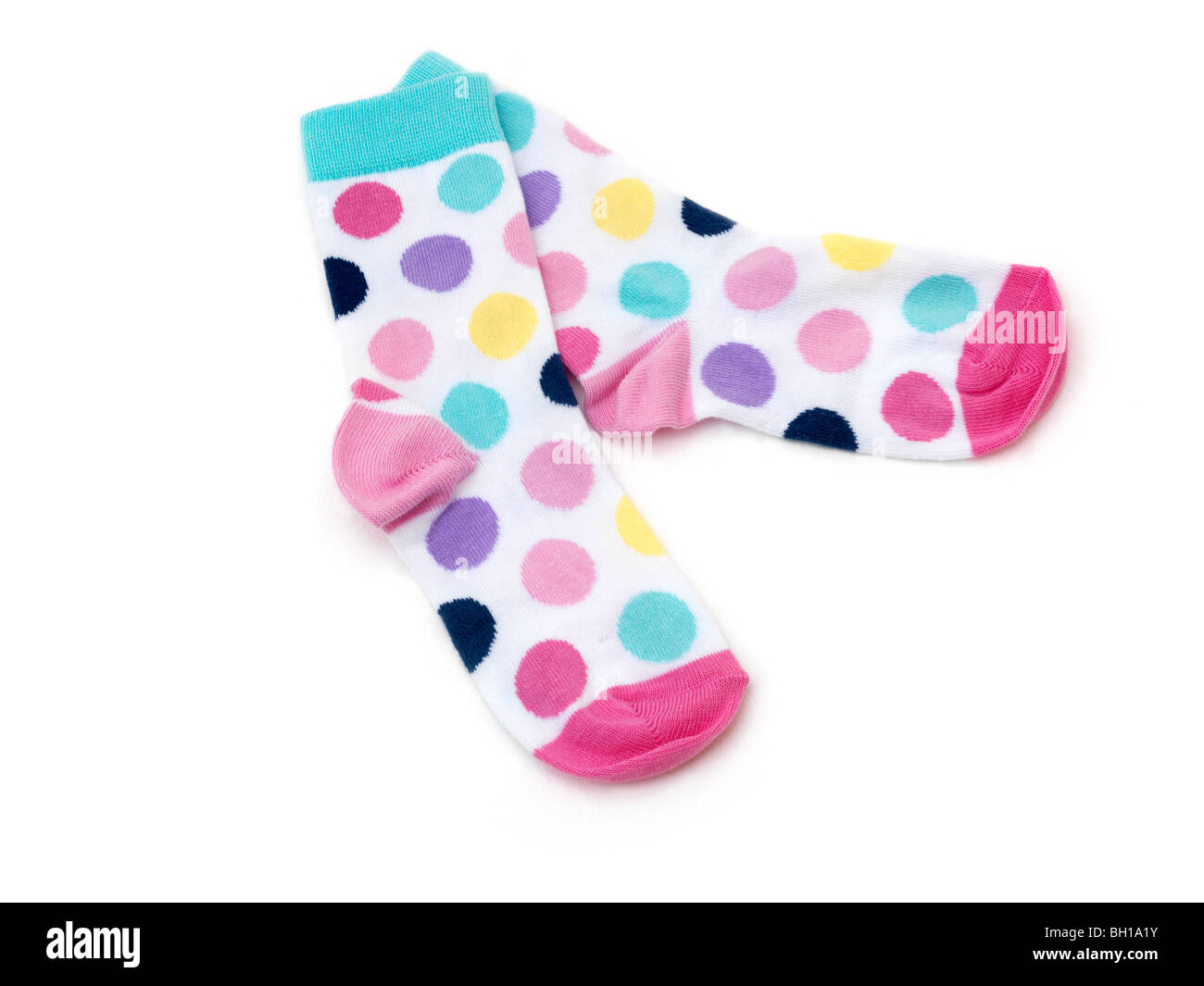 Pair of Spotty Socks Stock Photo - Alamy