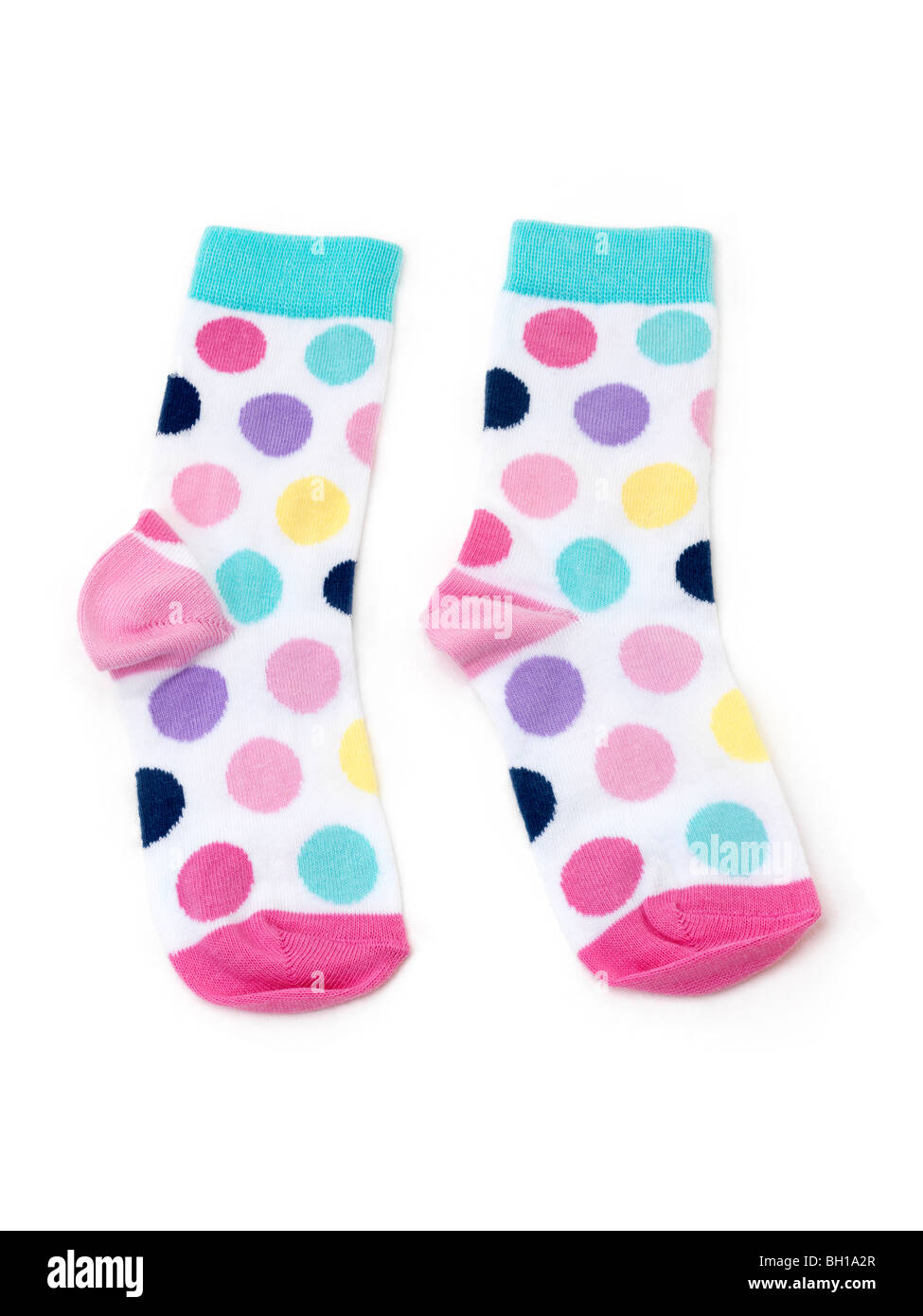 Pair of Spotty Socks Stock Photo - Alamy