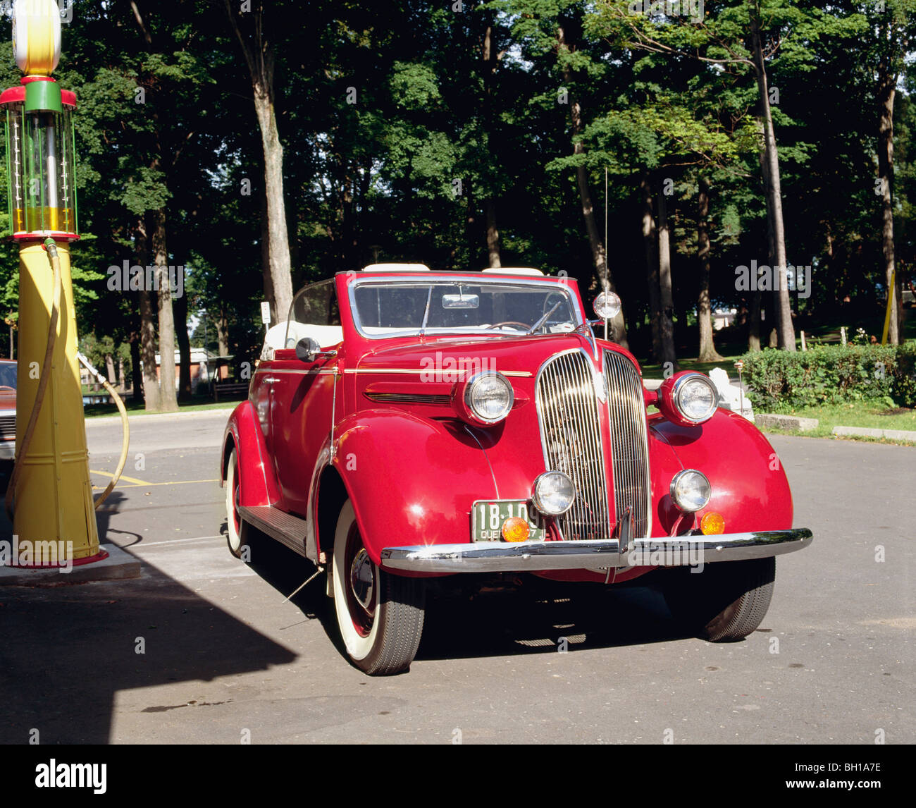 Vintage 1937 Plymouth car, Waterloo, Quebec, Ontario Stock Photo - Alamy
