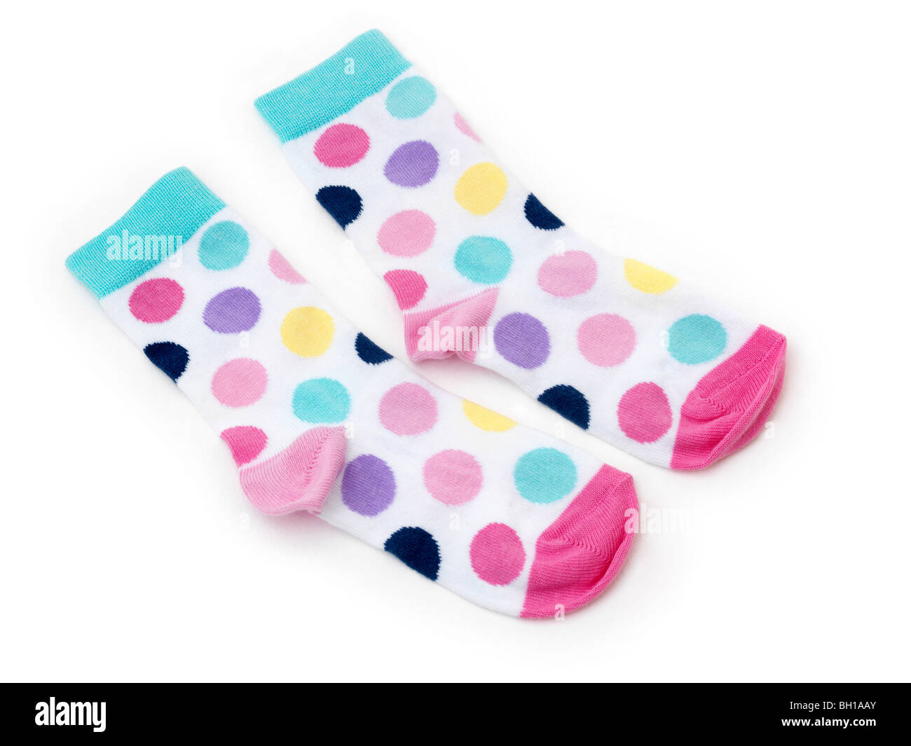 Pair of Spotty Socks Stock Photo - Alamy