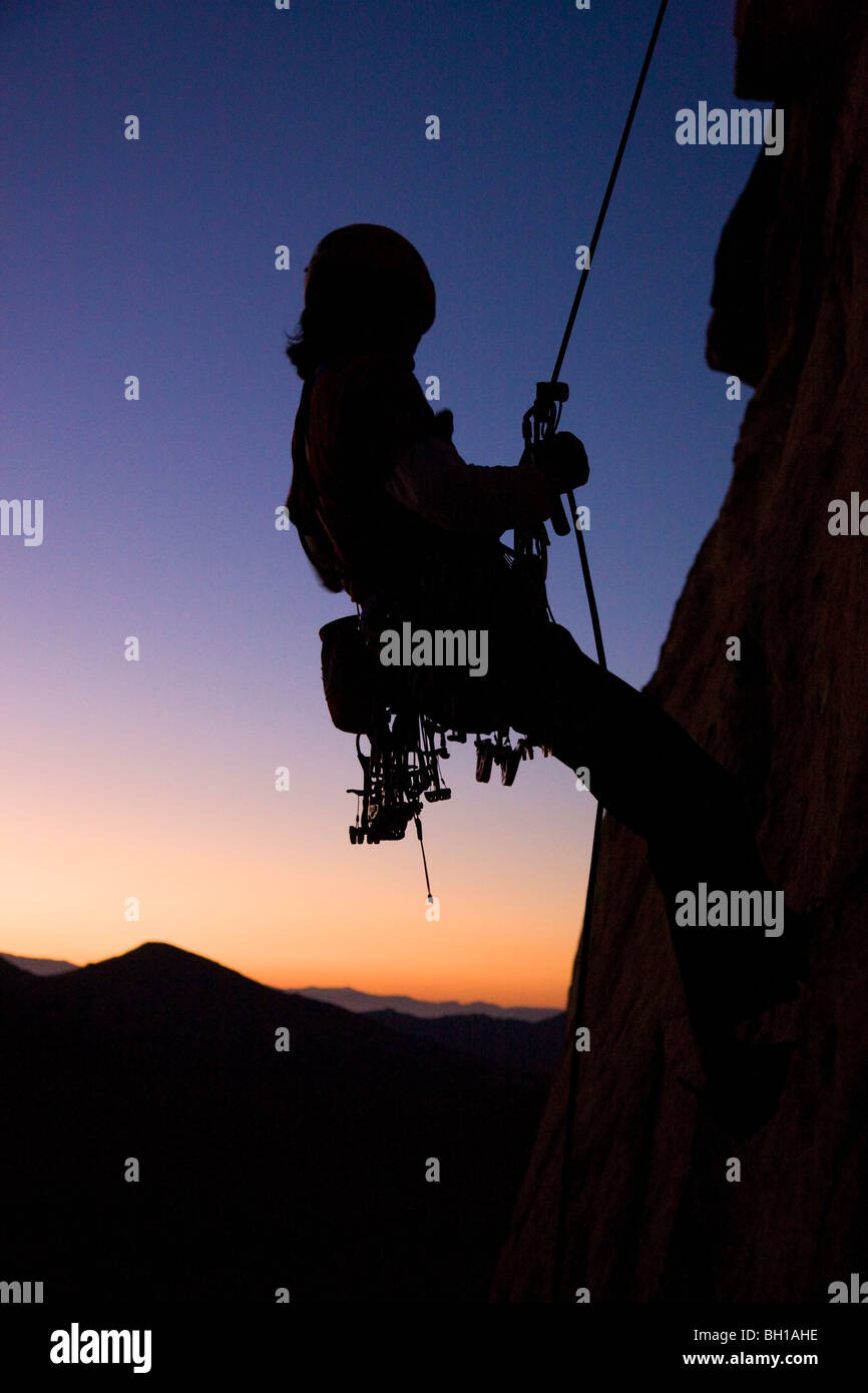 Ernest Sierras rock climbing in Joshua Tree National Park, California ...
