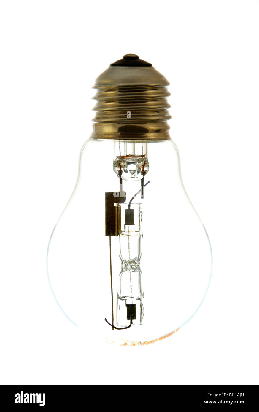 Incandescent lamp / bulb against white background Stock Photo - Alamy