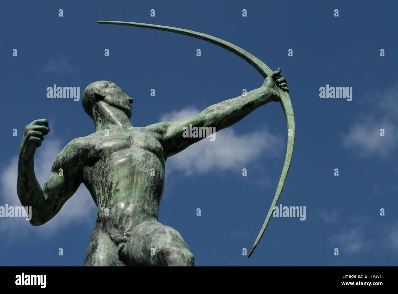 the sculpture of the eagle with the archer was sculpted by carl milles ...