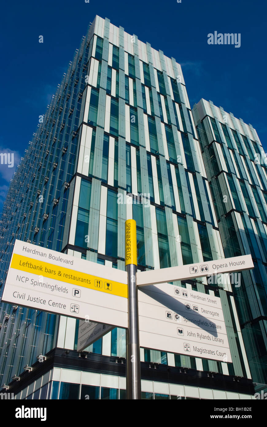 Spinningfields district central Manchester England UK Europe Stock ...