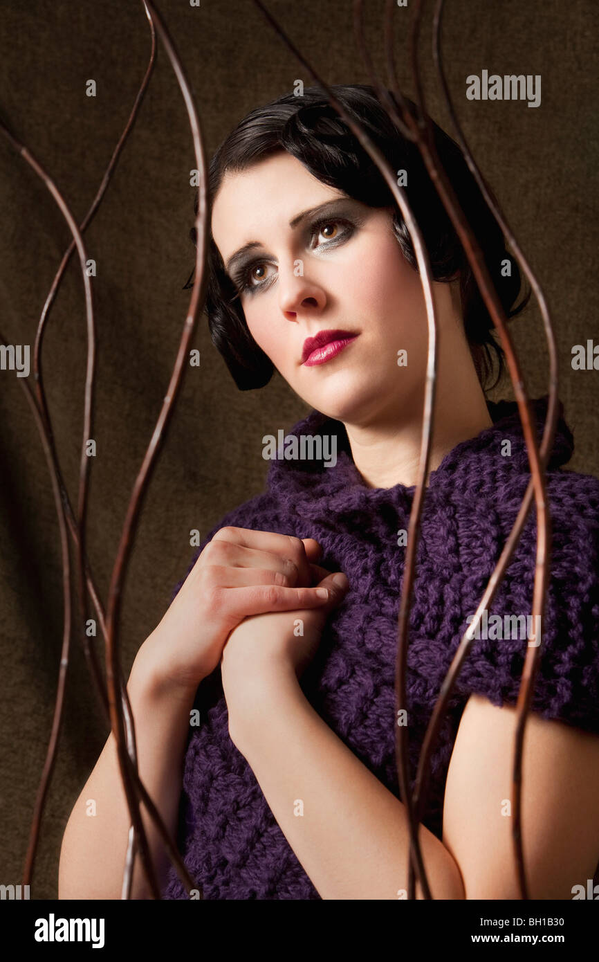 Portrait of young lady Stock Photo - Alamy