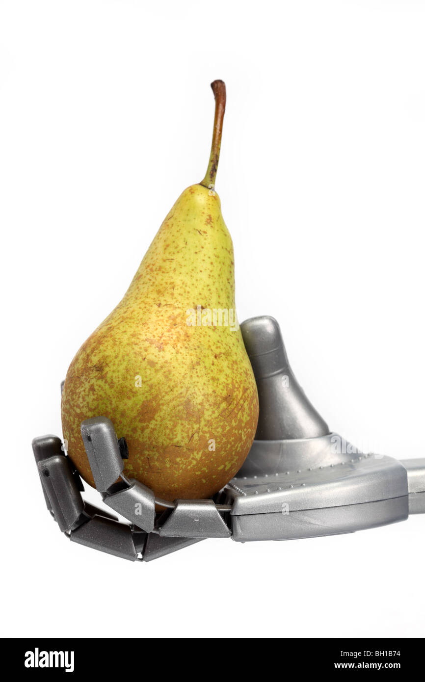 Cut yellow pear cartoon Cut Out Stock Images & Pictures - Alamy