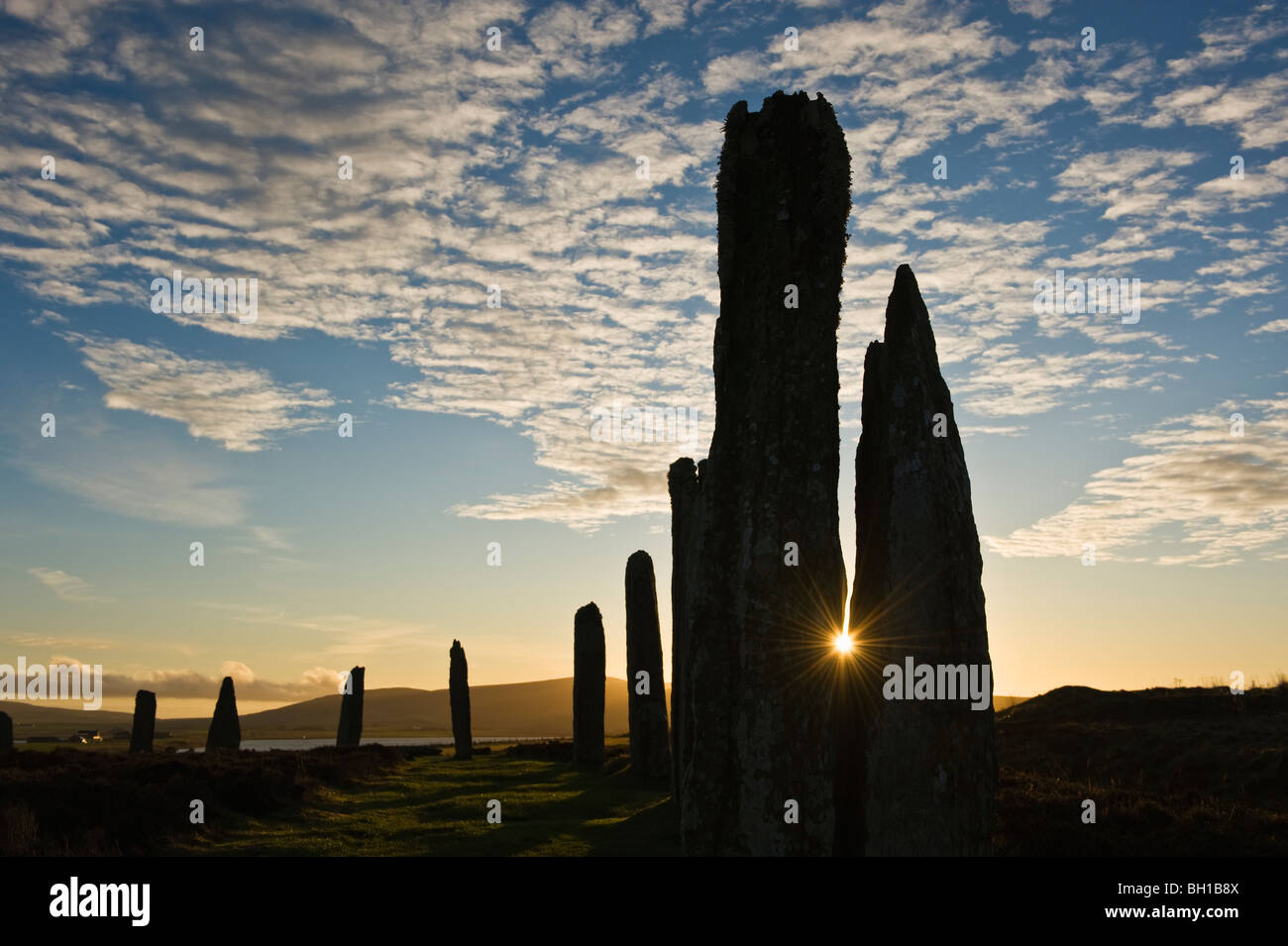 Ring of Brodgar standing stones, Orkney, Scotland Stock Photo - Alamy