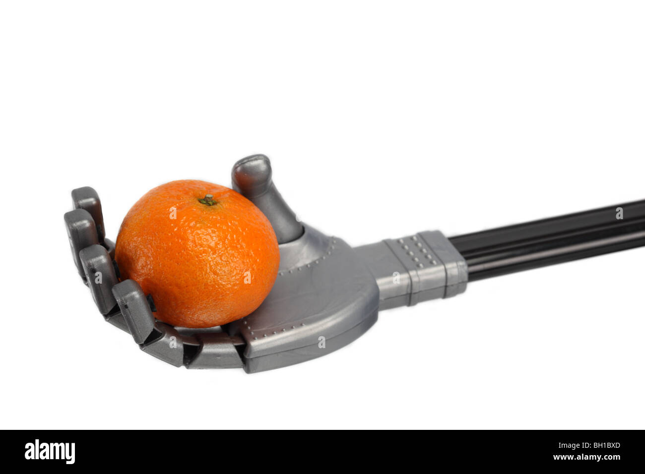 Mandarin Robot grab food hand arm fingers finger hold holding delicate ...