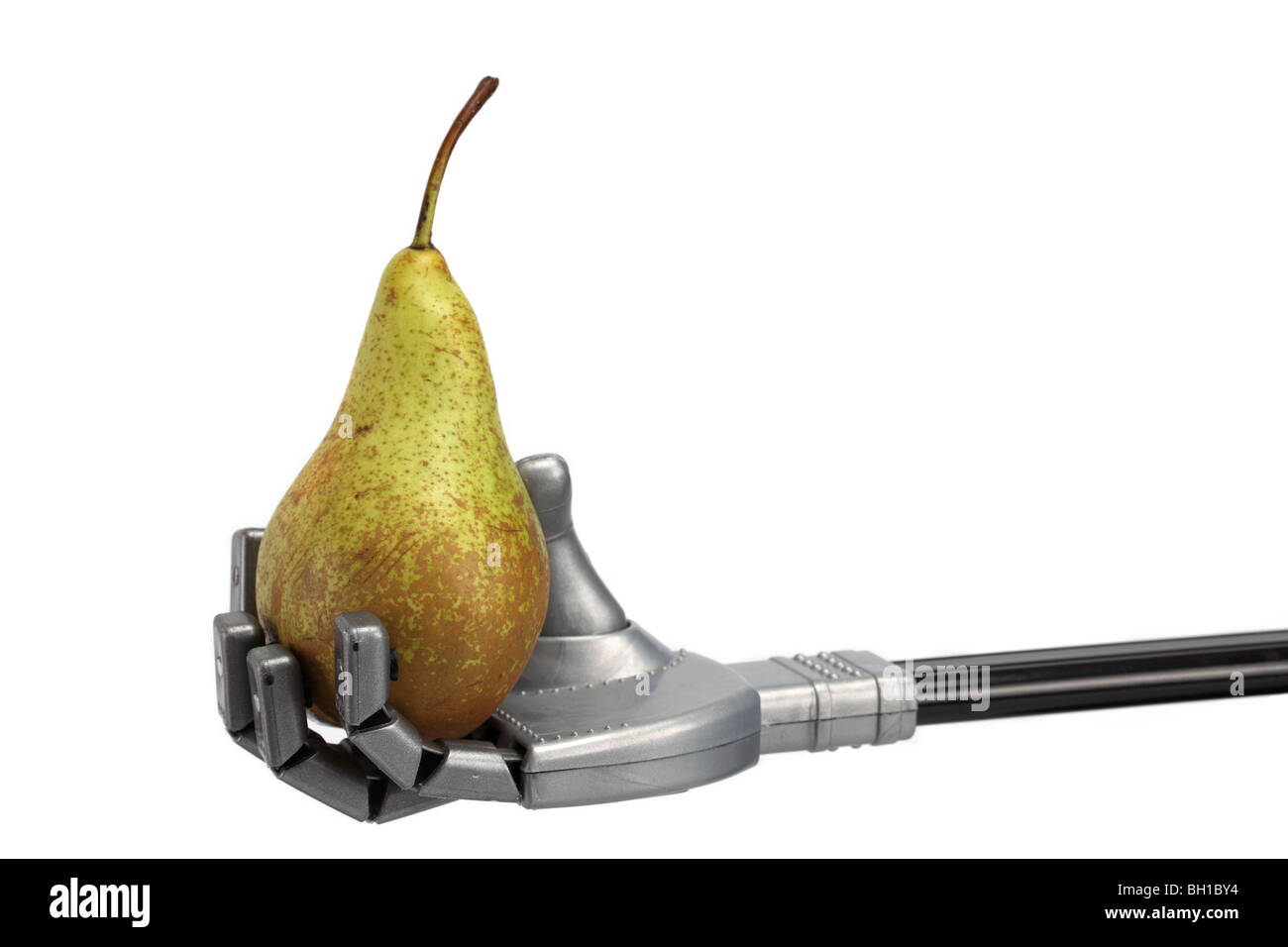 Pear Robot grab food hand arm fingers finger hold holding delicate ...