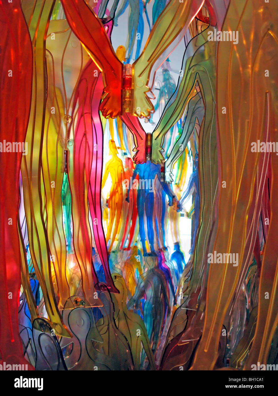 Human Structures artist Jonathan Borofsky people Stock Photo - Alamy