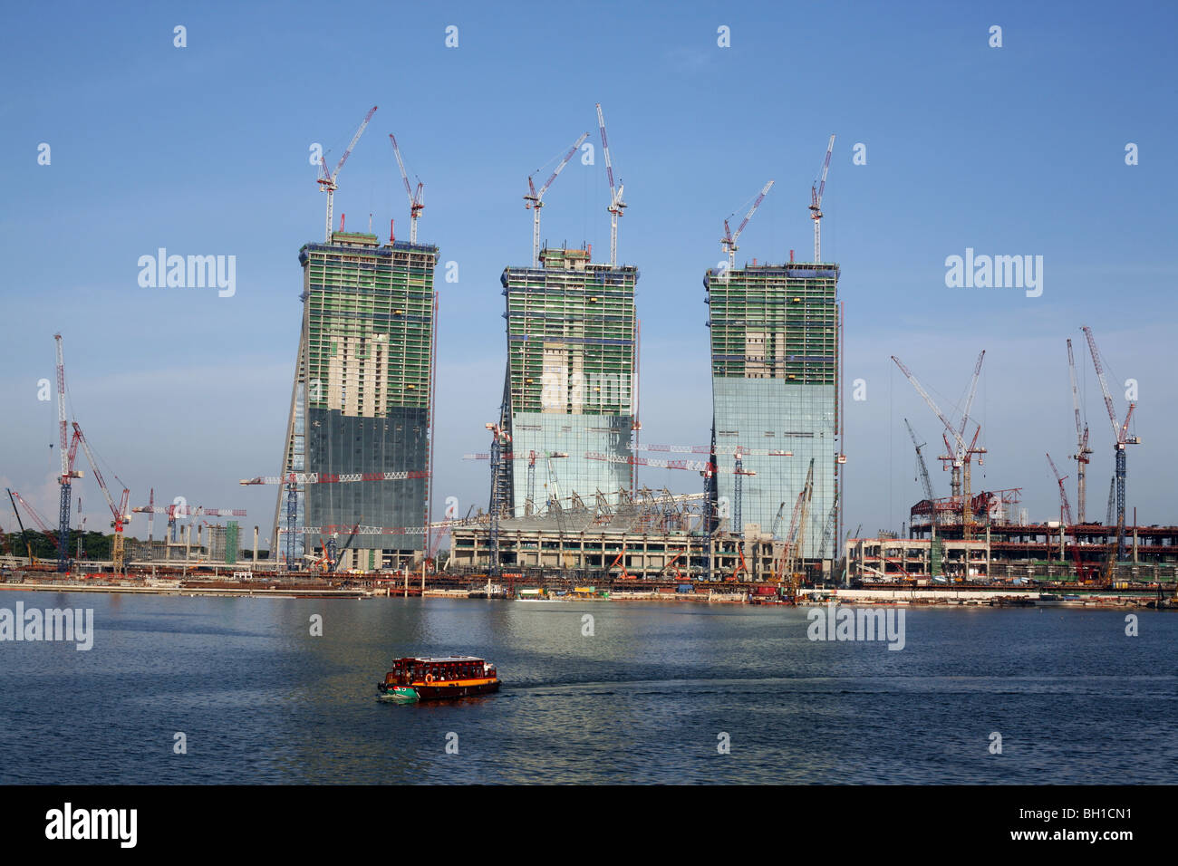 Large scale development. Marina Bay Sands, Singapore, Southeast Asia ...