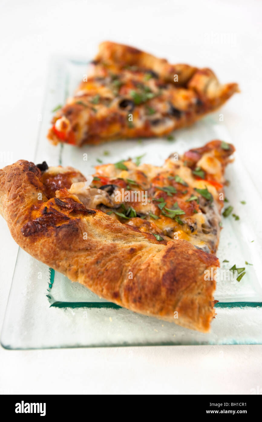 Sliced turkey pizza Stock Photo - Alamy