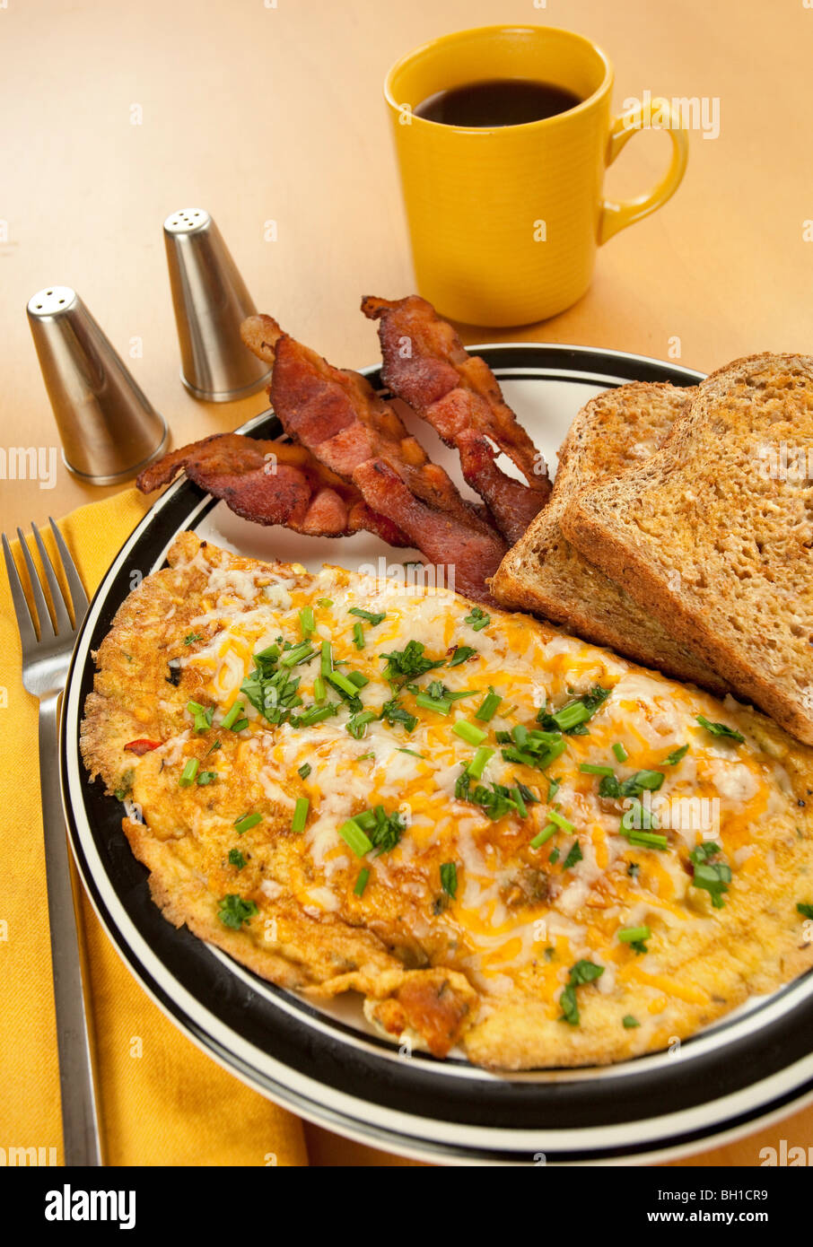American breakfast bacon hi-res stock photography and images - Alamy