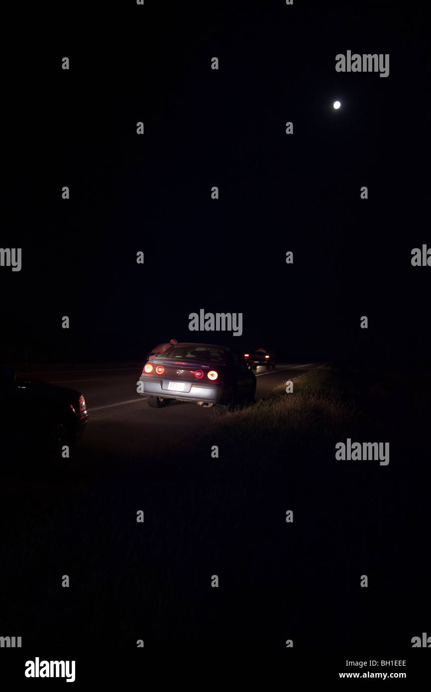 Traffic stop late at night on rural road. Deputy Sheriff. Driver was ...