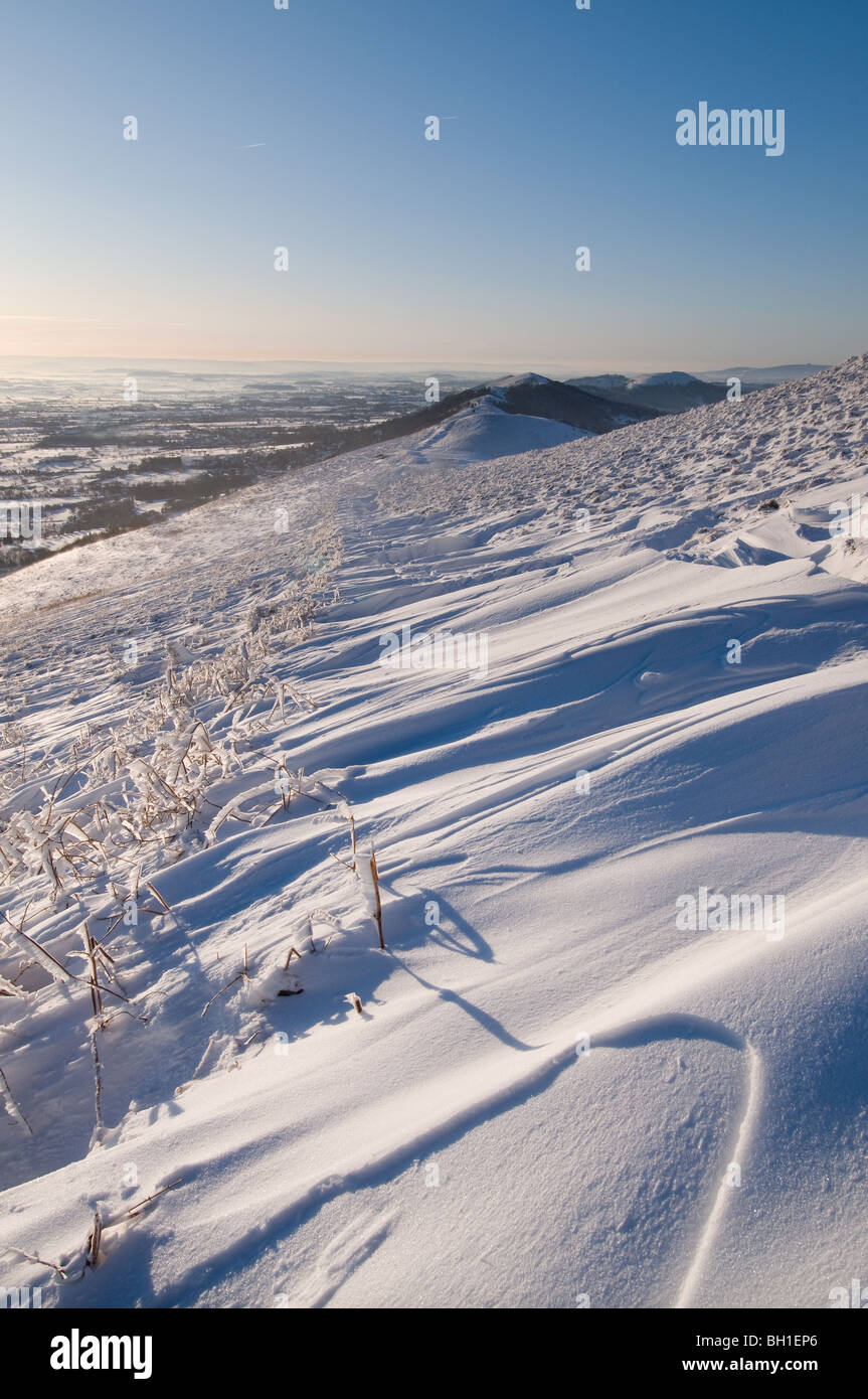 Winter on the Malvern Hills Worcestershire Stock Photo - Alamy