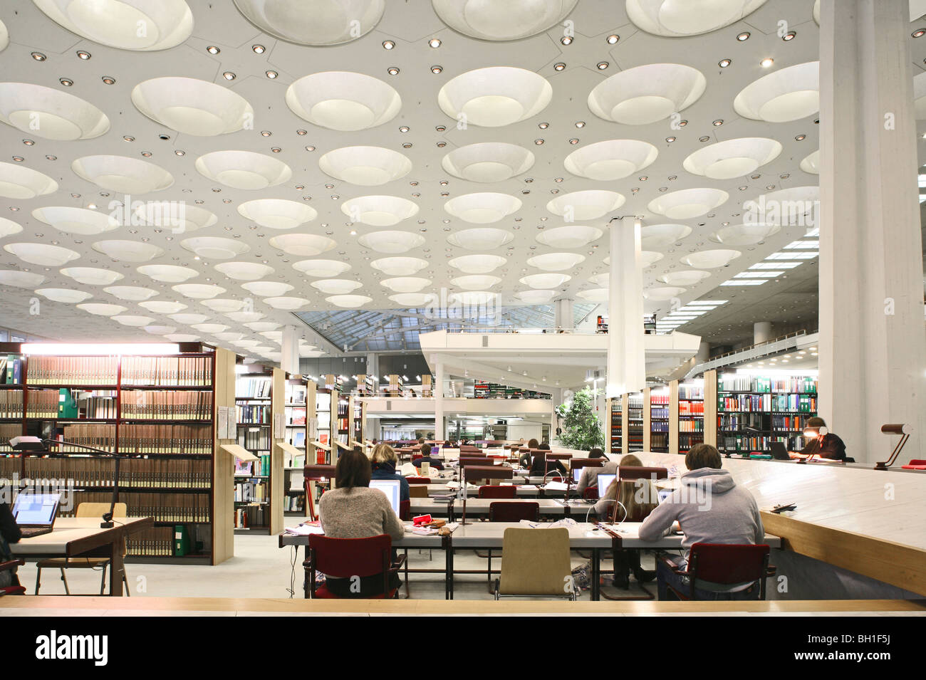 Interior view of the Berlin State Library, Berlin, Germany, Europe ...