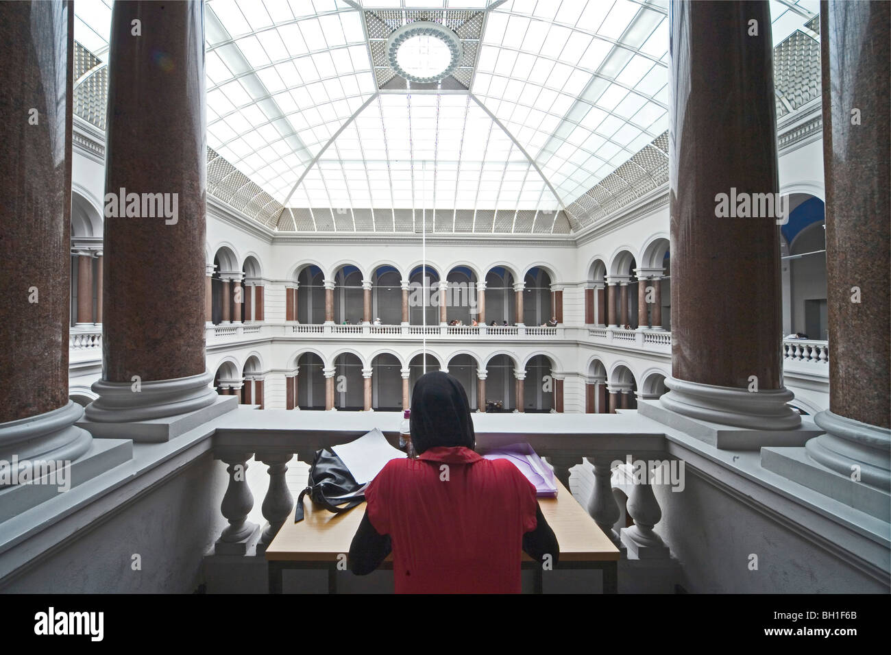 View at the atrium of Berlin Institute of Technology, Berlin Germany ...